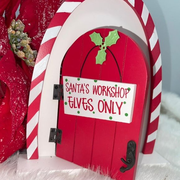 Holiday | Last One Santas Workshop Elf On The Shelf Door Elves Only ...